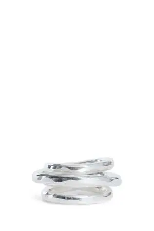 WERKSTATT MUNCHEN Hammered Wound Ring - Silver
