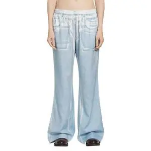 Acne Studios Printed Wide Leg Trousers - Blue