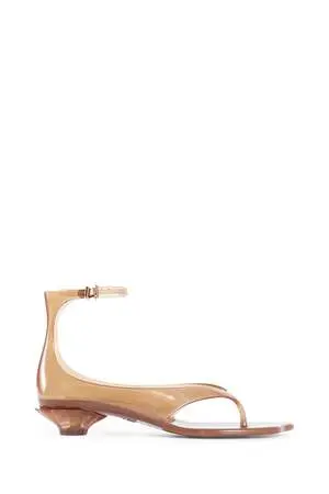 Chloé Transparent Jelly Sandals With Sculptural Heel