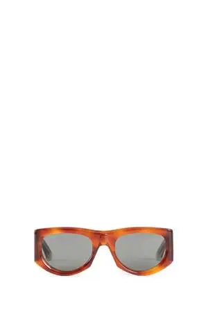 Gucci Tortoiseshell Acetate Rectangular Frame Sunglasses - Brown