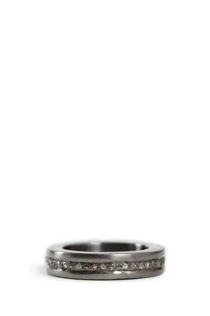 KUNDO K-40 Vega Diamond Band Ring - Silver