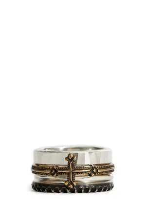 WERKSTATT MUNCHEN Combination Ring Set - Silver