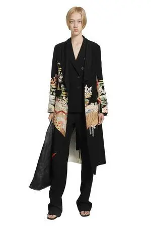 IBRIGU Kimono Robe - Black