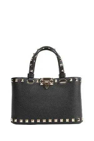 Valentino Garavani Rockstud Mini Shopping Bag - Black