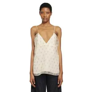 Khaite Timy Printed Silk Organza Camisole