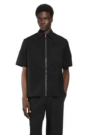 Givenchy Couture Seam Zip-up Shirt - Black