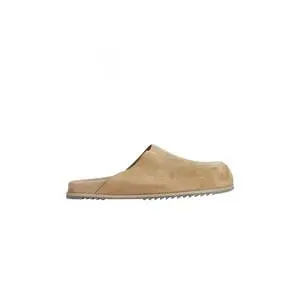 Rick Owens Granola Suede Mules - Beige