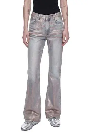 Acne Studios Fitted Glitter Bootcut Jeans