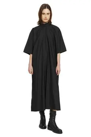 LEMAIRE Reversible Tube Dress In Washed Cotton Silk Poplin