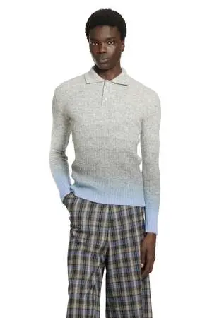 ERL Thin Gradient Knit Polo