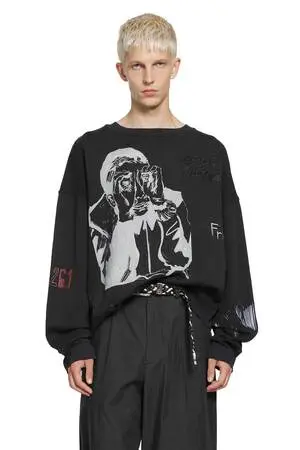 SONG FOR THE MUTE Peaking Kid Relaxed Sweatshirt