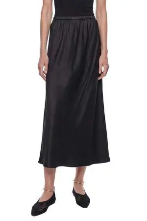 JIL SANDER Fluid Viscose Midi Skirt