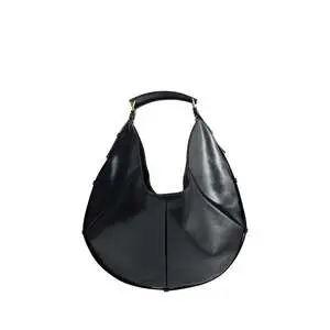 Saint Laurent Large Leather Mombasa - Black