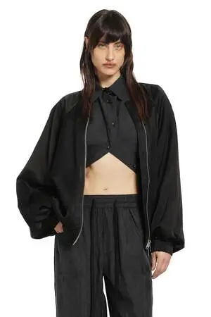 ANDREA YA AQOV Andrea Ya'aqov Satin Bomber Jacket