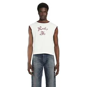 SECOND / LAYER Rocker Foo Ringer Tank Top - White