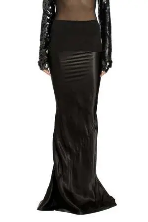 Rick Owens Temple Slim Long Coda Skirt