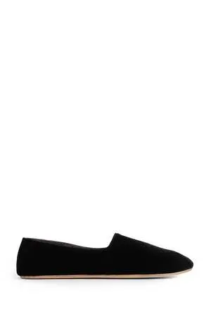 THE ROW Velvet Slippers - Black