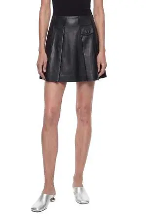 Loewe Nappa Leather Mini Skirt