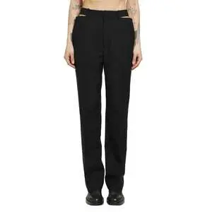 JIL SANDER Wool Trousers - Black