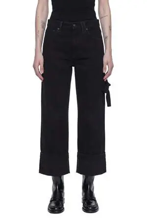 Simone Rocha Cropped Wide Leg Jeans