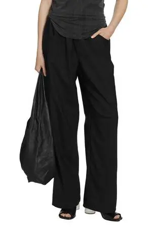 ANDREA YA AQOV Straight Leg Elastic Waist Pants
