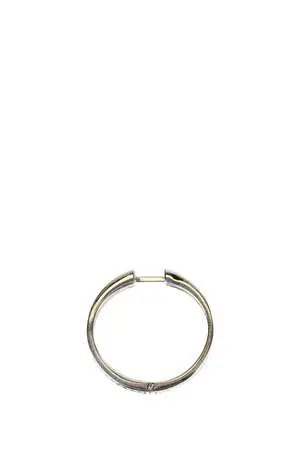 Emanuele Bicocchi Sterling Dotted Hoop Earring - Silver