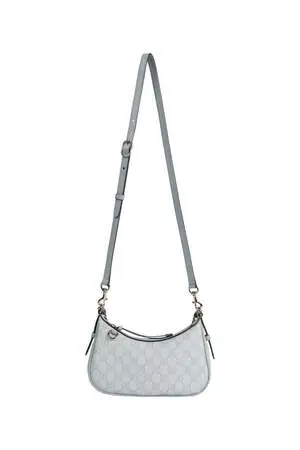 Gucci Gg Emblem Small Shoulder Bag - Blue