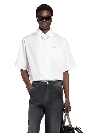 Marni Peeping Logo Bowling Shirt