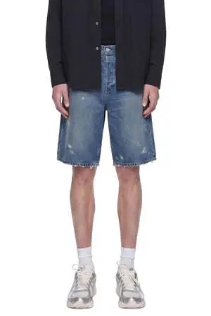 SSSTEIN Distressed Denim Baggy Shorts