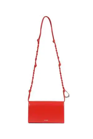 JIL SANDER Tangle Wallet With Strap - Red