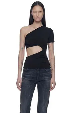 NVL GARDE One Shoulder Asymmetrical Cut-out Top