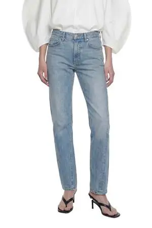 NVL GARDE Straight Leg Jeans With Asymmetric Waistband
