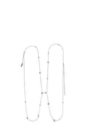 PANCONESI Diamanti Body Chain With Crystals - Silver