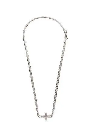 Emanuele Bicocchi Sterling Notre Dame Cross Chain Necklace