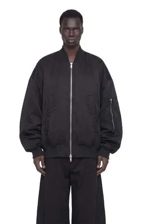 NVL GARDE Oversized Bomber Jacket With Ribbed Trims