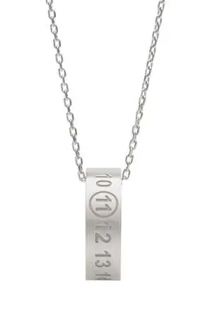 MAISON MARGIELA Number Pendant Necklace - Silver