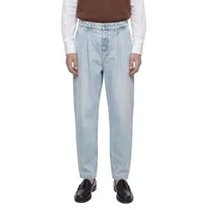 HED MAYNER Pleated Denim Pants - Blue