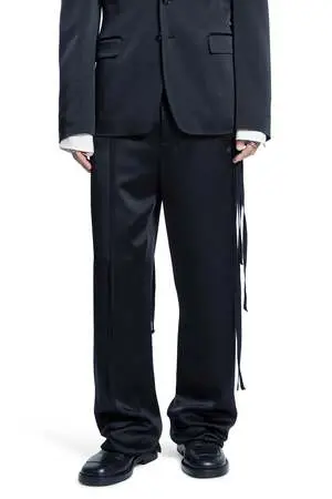ANN DEMEULEMEESTER Leon Comfort Fit Wide Leg Trousers