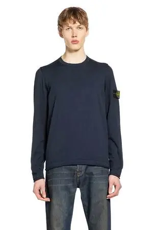 Stone Island Cotton Nylon Stitch Knit Crewneck Sweater