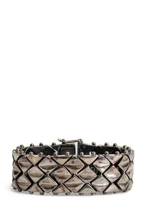 KD2024 Interconnected Scales Bracelet - Silver