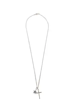 Emanuele Bicocchi Stella Notre Dame Cross Necklace Sterling - Silver