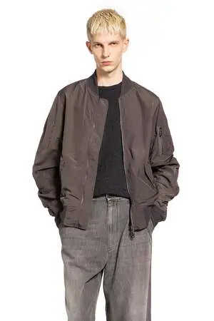 GIORGIO BRATO Gathered Nylon Bomber Jacket