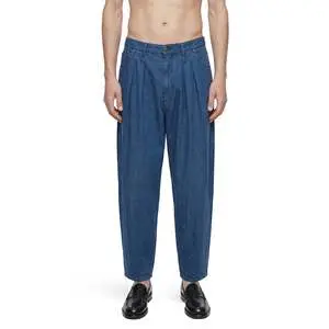HED MAYNER Pleated Denim Pants - Blue