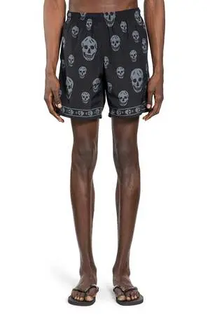 Alexander McQueen Skull Print Swim Shorts
