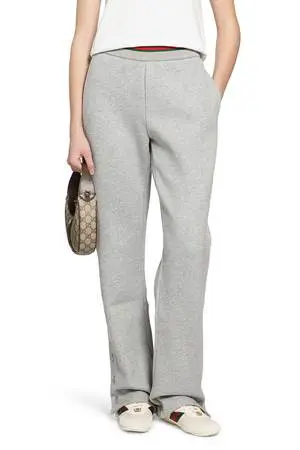 Gucci Cotton Jersey Leisure Trousers With Web