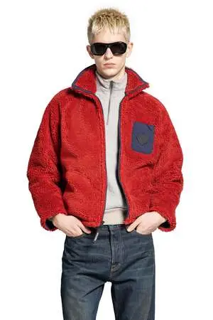HUMAN MADE Fleece Jacket With Polar Bear Graphic