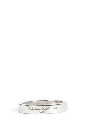 MAISON MARGIELA Logo Engraved Band Ring