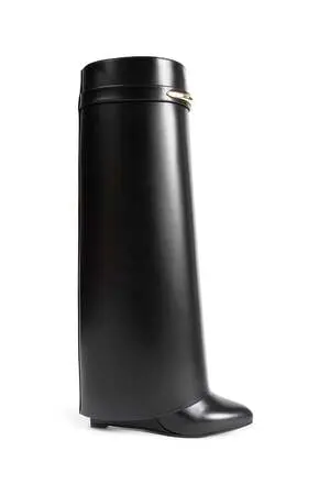 Givenchy Shark Leather Boots - Black