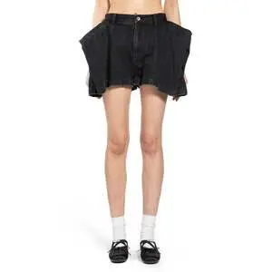 Sacai Denim Shorts - Black