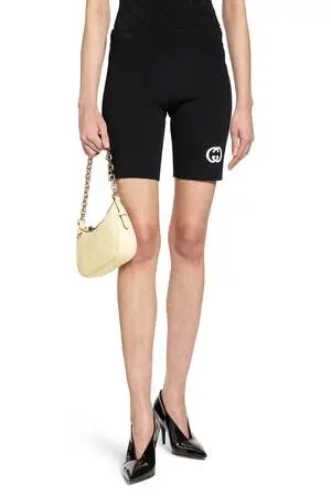 Gucci Interlocking G Ribbed Viscose Shorts